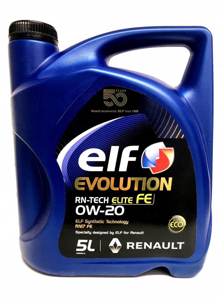 ELF EVOLUTION RN-TECH ELITE FE 0W20 5L RENAULT - 9039973849 - oficjalne ...