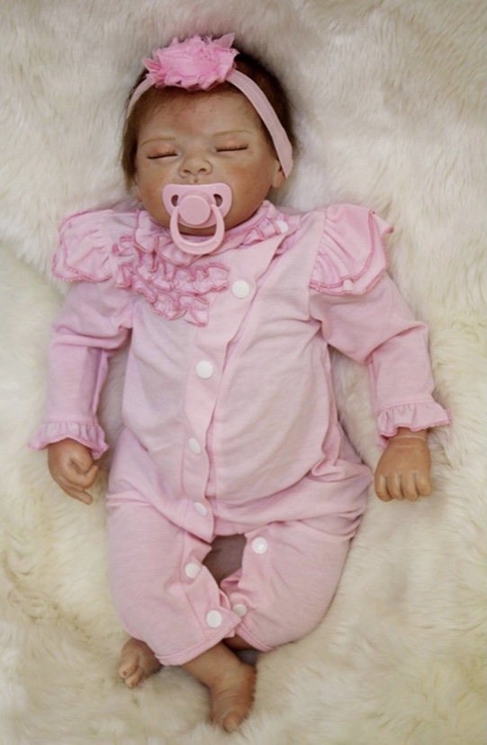 ŚPIĄCA LALKA REBORN JAK PRAWDZIWE NIEMOWLĘ 55 CM - 11509843824 - oficjalne archiwum Allegro