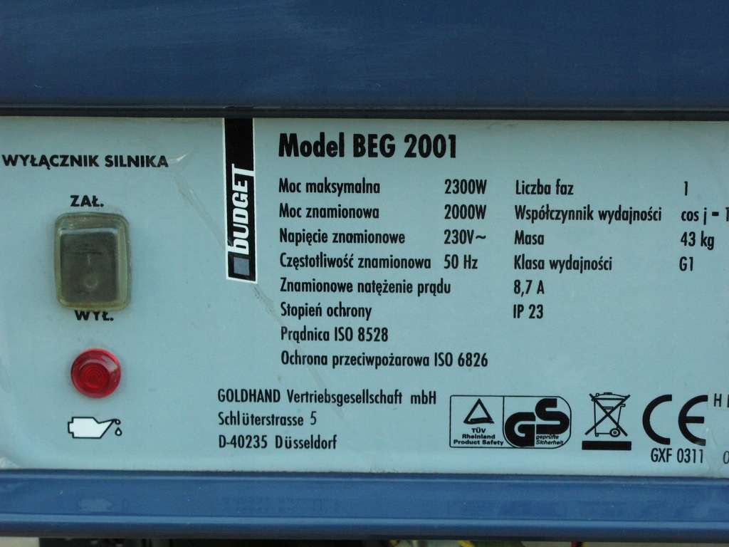 Agregat prądotwórczy model BEG 2001- ZOBACZ!! - 7945058572 - oficjalne ...