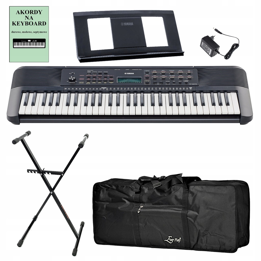 YAMAHA PSR-E273 Keyboard + Statyw + Pokrowiec - 9466467779 - oficjalne archiwum Allegro