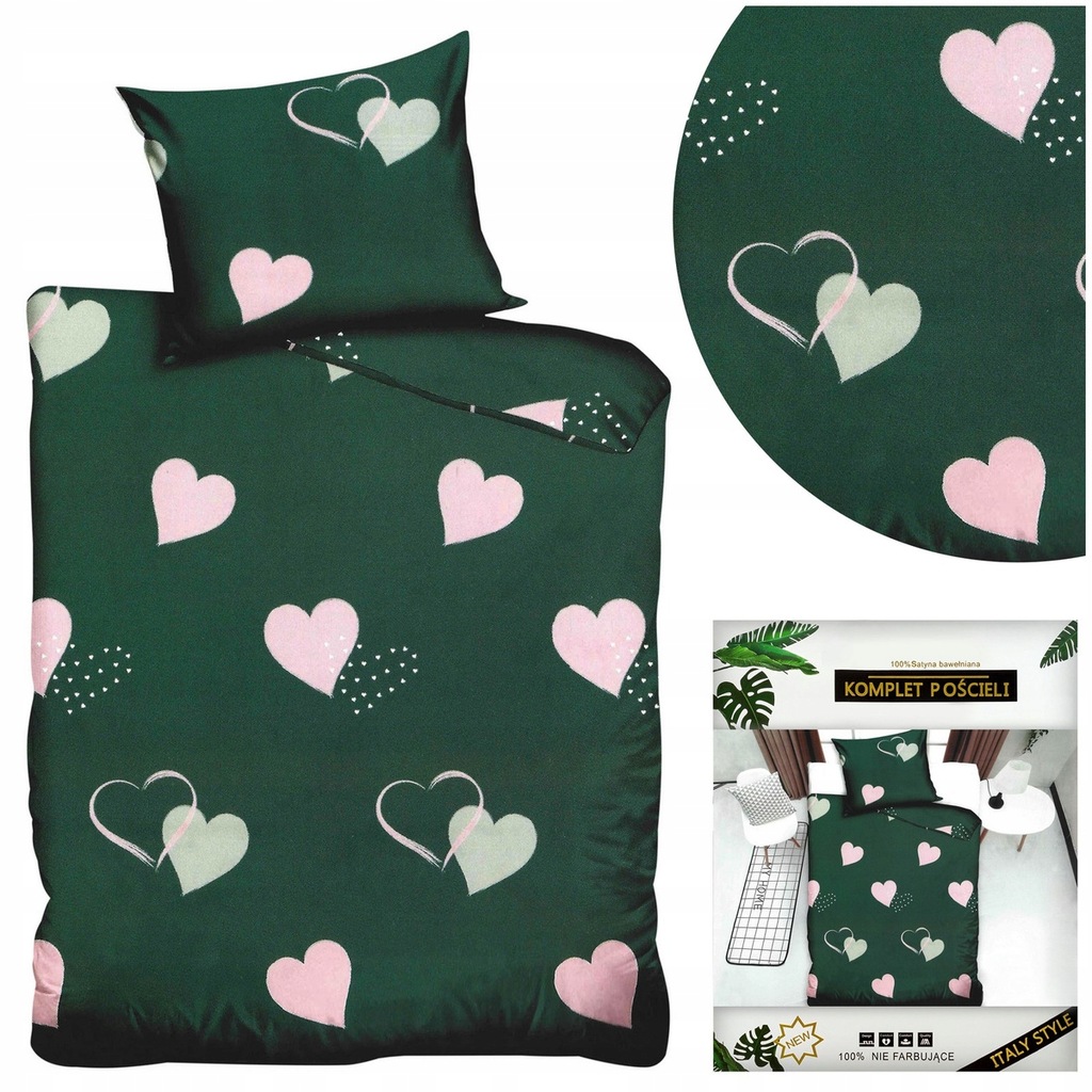 Pościel DALWIN Poszewki 70x80 Komplet Satyna Bawełniana 140x200 2cz ...