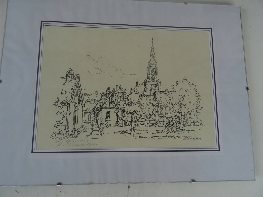 SZKIC RYSUNEK ARCHITEKTURY MIASTECZKA H.MALETZKE - 13859533910 ...