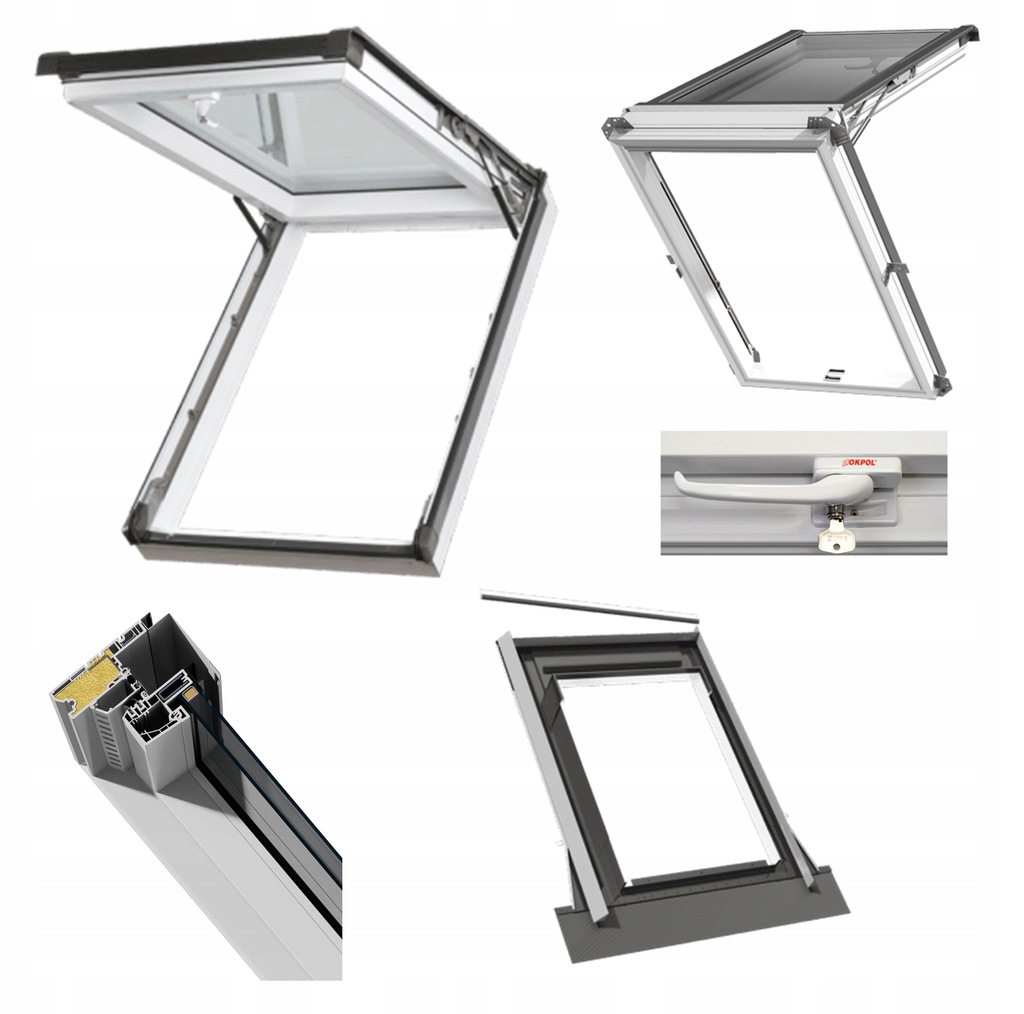 Okno dachowe IGKV E2 78x140 PVC 2-szyby klapowe - 8779253582 ... Okno dachowe IGKV E2 78x140 PVC 2-szyby klapowe - 8779253582 ...