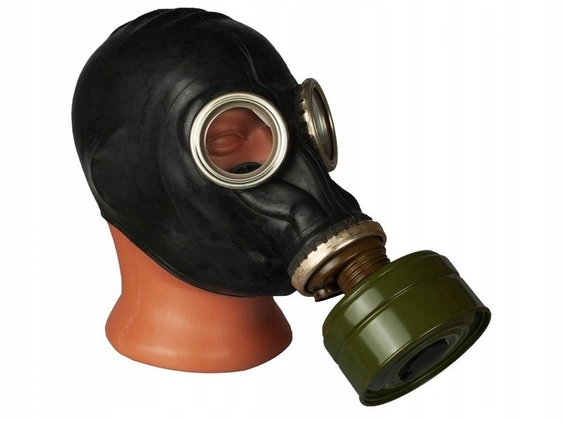 UNIKAT CZARNA MASKA GP-5 MASKA PRZECIWGAZOWA ZSRR - 9187626672 - oficjalne archiwum Allegro