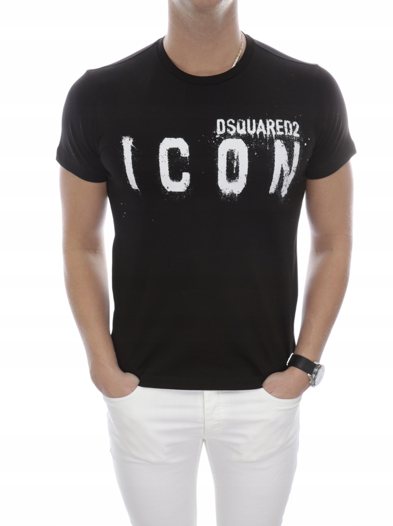 KOSZULKA T-SHIRT DSQUARED DSQUARED2 ICON M - 13793947931 - oficjalne ...