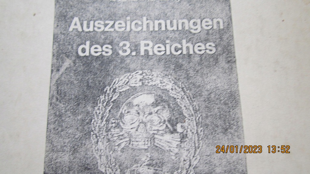 KATALOG CENNIK ODZNACZENIA I ODZNAKI III RZESZA - 13175273582 ...