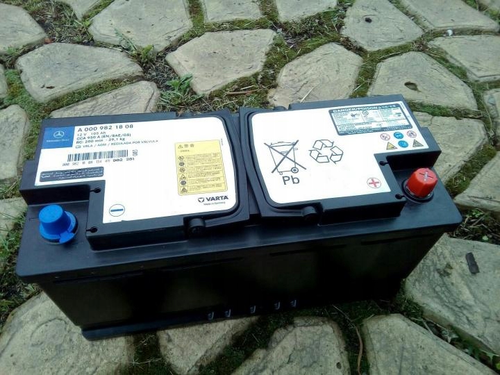 MERCEDES A0009821808 AKUMULATOR AGM 105 Ah 950 A - 7828734993 ...