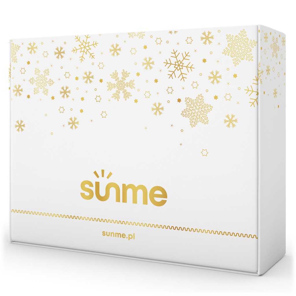 PUDEŁKO ŚWIĄTECZNE na prezent ŚWIĘTA PREZENTOWE z nadrukiem SUNME złoto ...