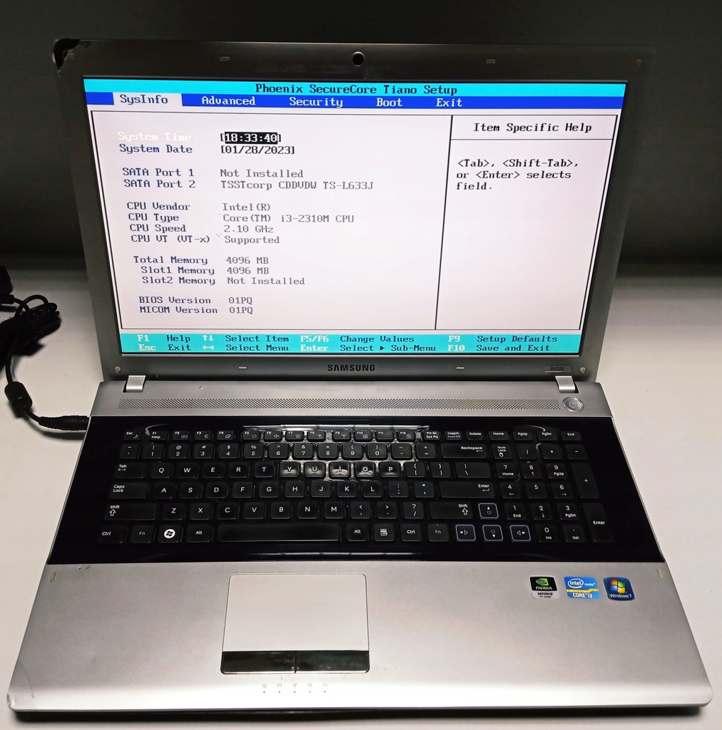 Laptop Samsung RV720 i3-2310M 17.3'' - 13192665668 - oficjalne archiwum ...