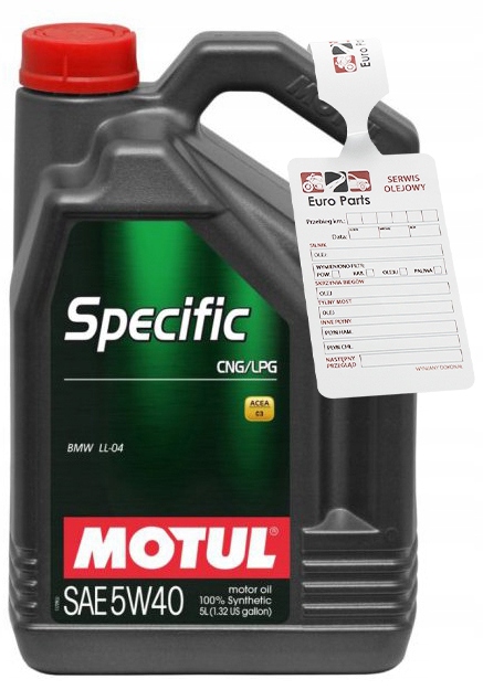 MOTUL SPECIFIC CNG/LPG 5W40 C3 API SM/CF 5L - 13508921561 - oficjalne archiwum Allegro