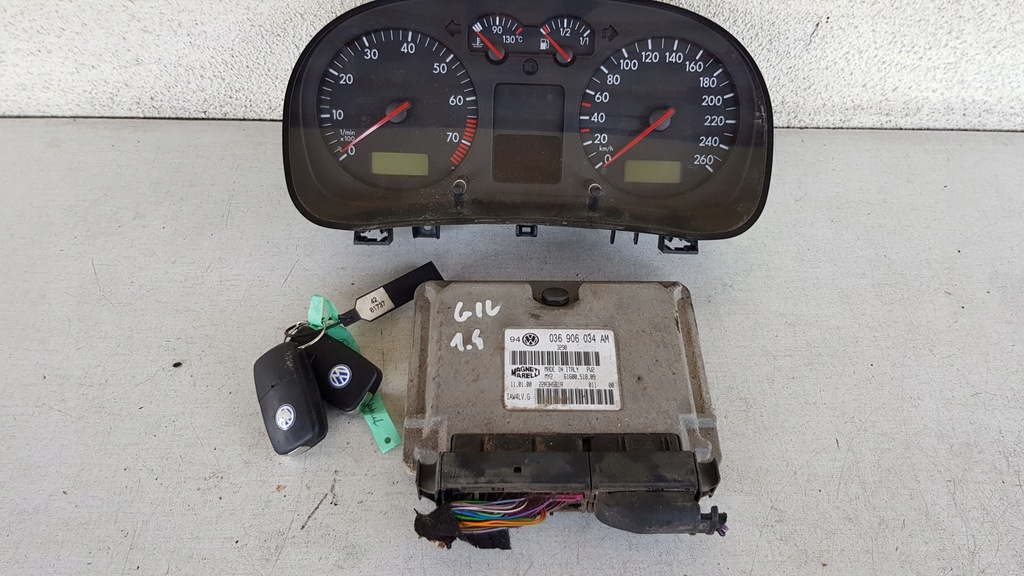 KOMPUTER ZESTAW VW GOLF IV 1.4 16V 036906034AM - 9918790346 - oficjalne ...