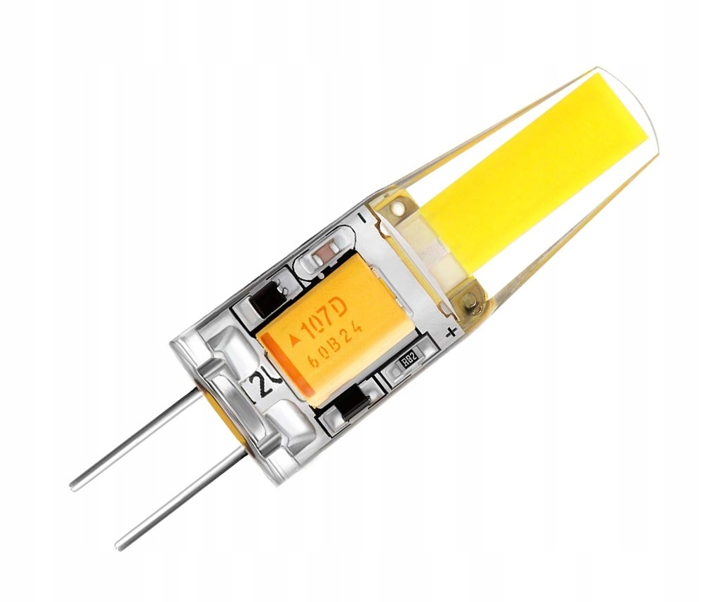 Żarówka led COB żelowa G4 230V 4W barwa CIEPŁA - 11846940376 - oficjalne archiwum Allegro