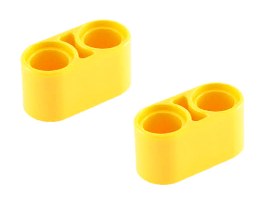 LEGO Liftarm 1x2 żółty 43857 4187122 belka - 2szt - 7403281702 ...