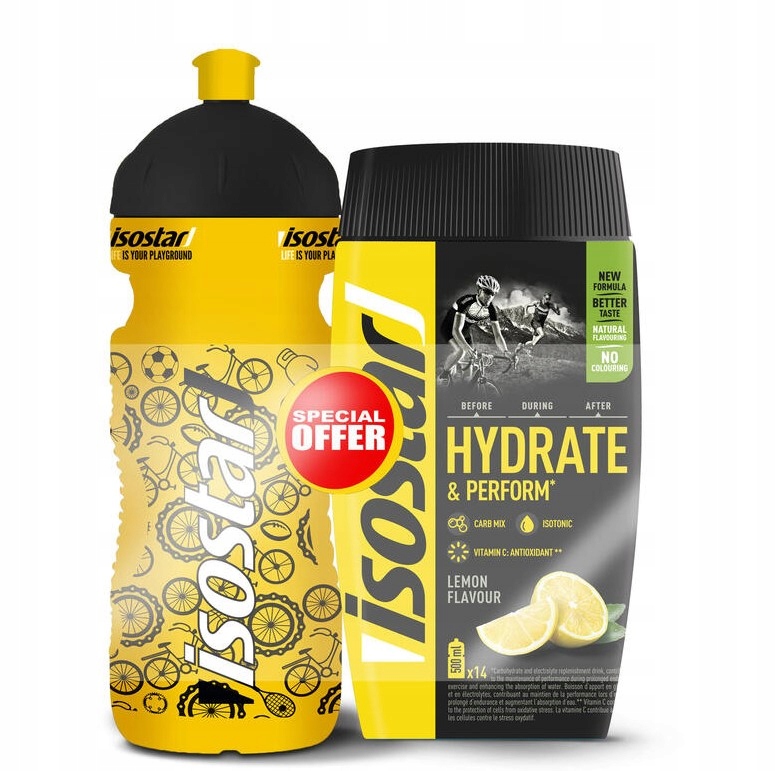 Izotonik Isostar Lemon 560g + bidon - 12512080513 - oficjalne archiwum ...