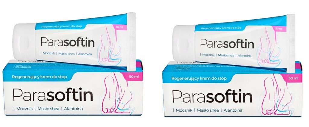 2szt Parasoftin krem regenerujący do stóp 50ml - 15073809541 ...