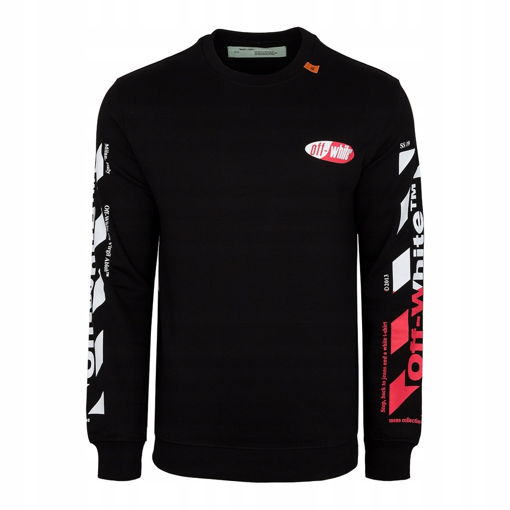 Off-White Bluza z nadrukiem logo męska XL (czarny) - 13219884006 ...