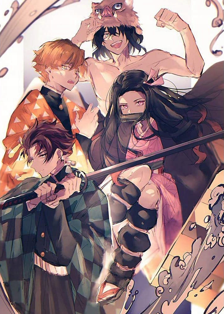 Demon slayer mugen train OBRAZ HAFT DIAMENTOWY 5D - 11820051855 ...