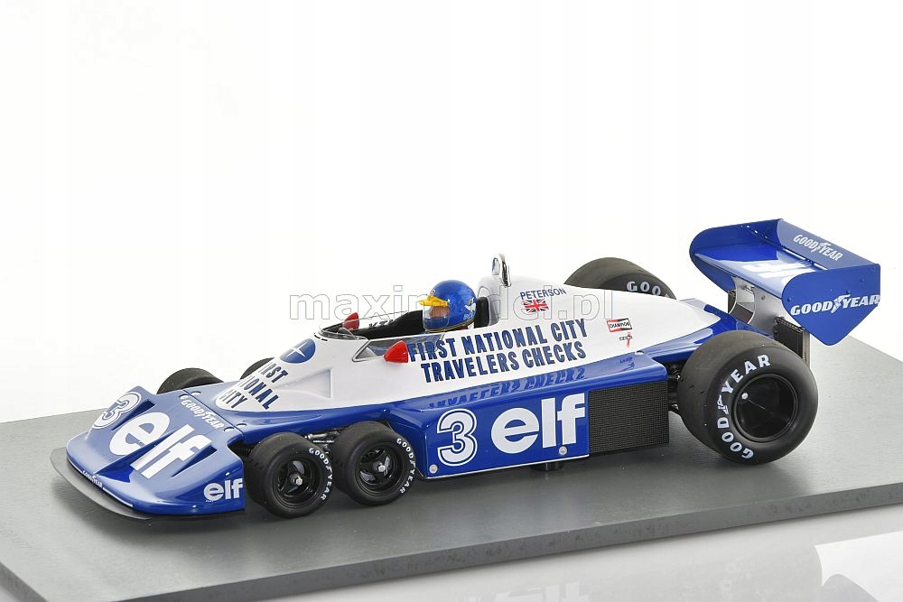 F1 TYRRELL P34 Peterson Brazil GP 1977 1/18 SPARK - 12041213769 - oficjalne archiwum Allegro
