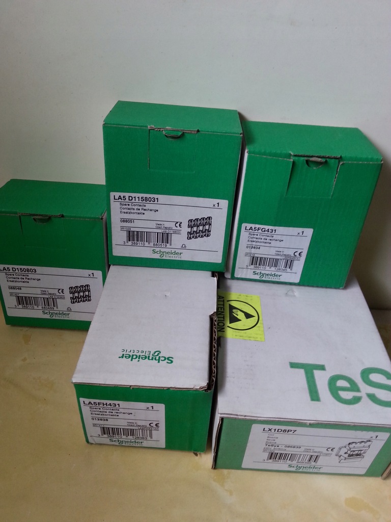 Styki Schneider LA5FG431 do LC1F185 i 225 komplet - 7950766369 ...