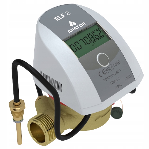 CIEPŁOMIERZ ELF2 ELF 2 APATOR DN15 2023r ZASILANIE OD RĘKI Baterka 12 ...