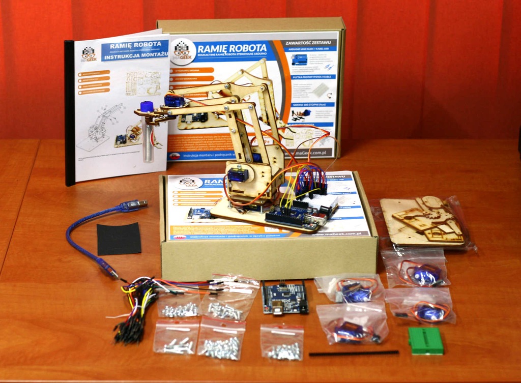 Ramię robota oparte o ARDUINO - zestaw do montażu - 7082566488 ...