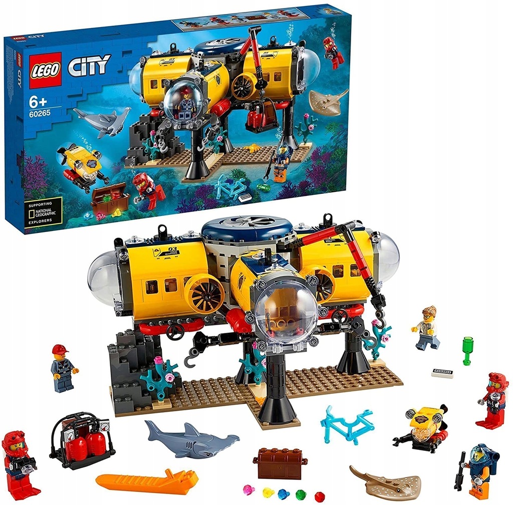 LEGO 60265 CITY BAZA BADACZY OCEANU - 12569656561 - oficjalne archiwum ...