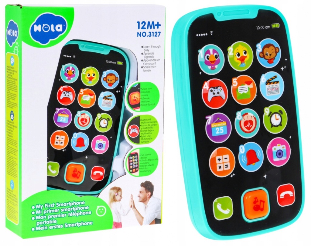 Dotykowy Interaktywny Telefon Smartfon Dla Dzieci - 11630546658 ...