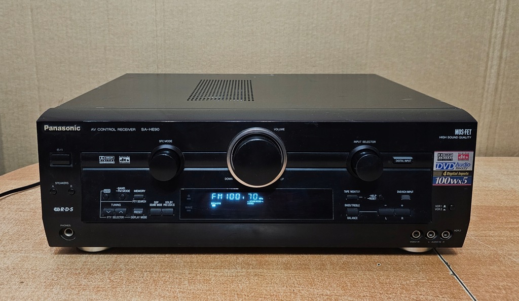 Amplituner PANASONIC SA-HE90 | 5x100W | - 17495689680 - oficjalne archiwum Allegro