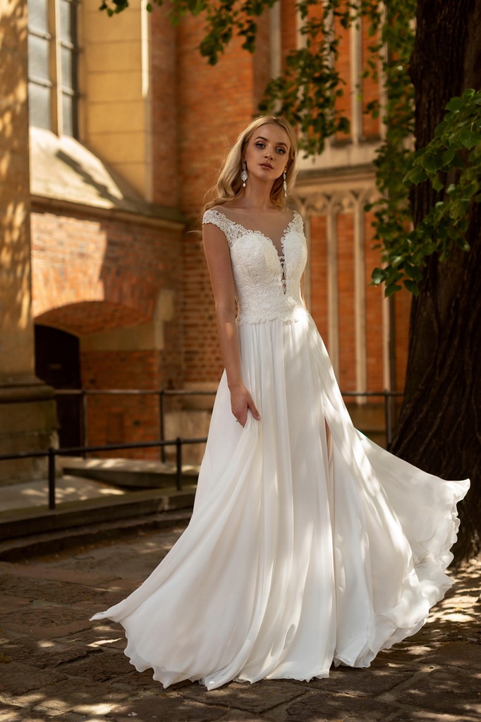 Suknia ślubna muślinowa FULARA&ŻYWCZYK -80% - 12763470042 - oficjalne ...