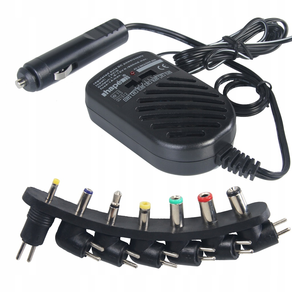 Ładowarka do laptopa uniwersalna samochodowa 12V - 8393067057 - oficjalne archiwum Allegro