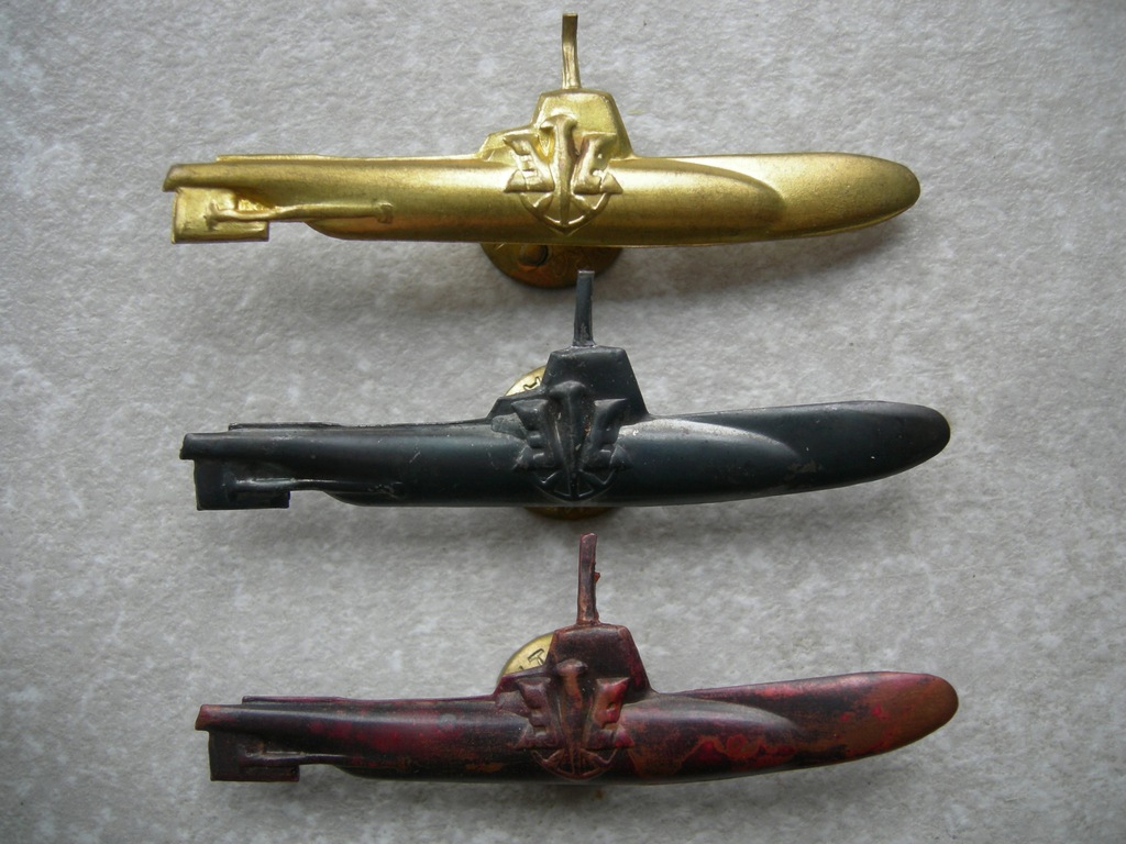 ODZNAKA WOJSKOWA MARYNARKA OKRĘTY PODWODNE KOMPLET - 13107349941 ...