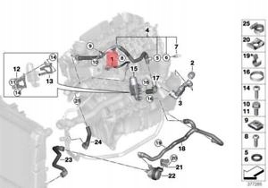 BMW 1 3 5 X3 X5 11538514456 PRZEWÓD UKŁ CHŁODZENIA - 7587946398 ...