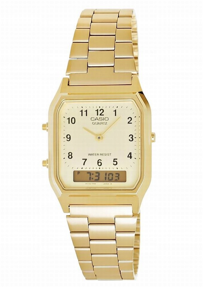 Zegarek Oryginalny Damski CASIO Kolor Złoty - 13029993258 - oficjalne ...