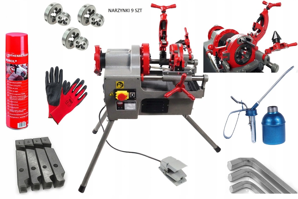 GWINTOWNICA STACJONARNA GWINCIARKA DO RUR PRĘTÓW - 7791014941 ...