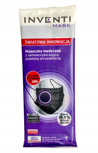 INVENTI MASK maska maseczka wielorazowa 1 szt. - 10519873586 ...