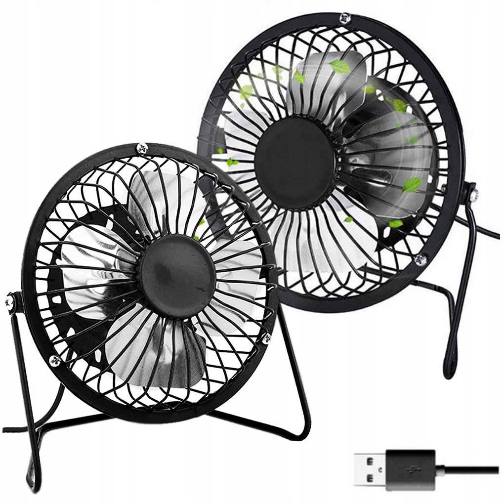 MINI WENTYLATOR WIATRAK BIURKOWY USB PRZENOŚNY - 13876816022 ...