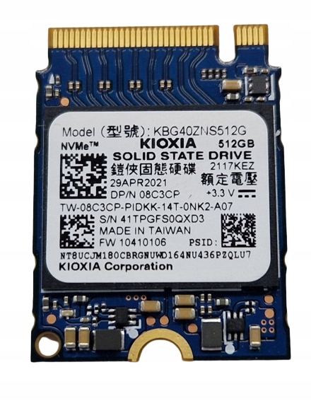 DYSK SSD NVMe M.2 2230 KIOXIA 512GB STEAM DECK - 13656472963 ...