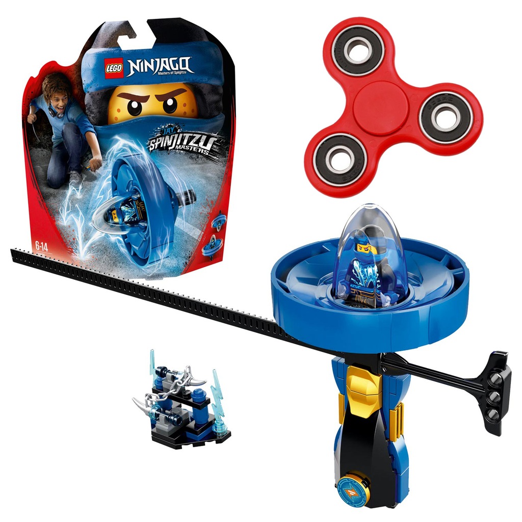 LEGO NINJAGO 70635 JAY MISTRZ SPINJITZU + SPINNER - 7706076341 ...