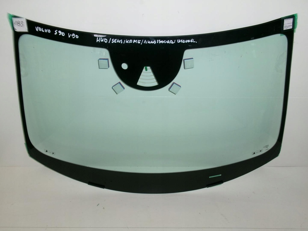Szyba czołowa przód VOLVO S90 V90 sensor kamera Head-Up display aku gps ...
