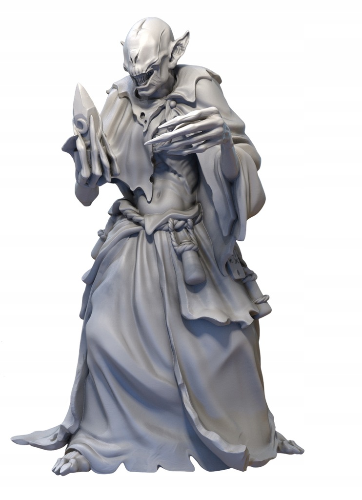 Eyeless Wizard figurka rpg dnd druk 3d 8k 75mm - 13628975739 ...