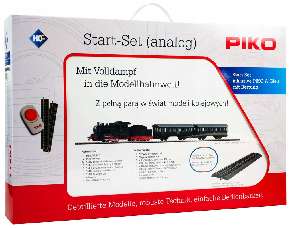 Piko Pociąg Zestaw startowy osobowy PKP - 13130274466 - oficjalne archiwum Allegro