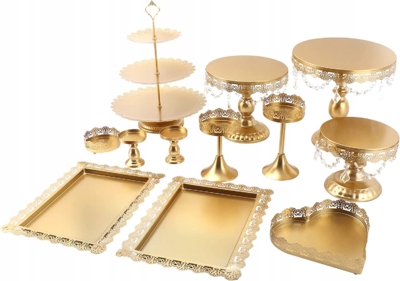 SNOWTAROS ZESTAW PATER I TAC NA CIASTA 12SZT ZŁOT - 13356732711 ...