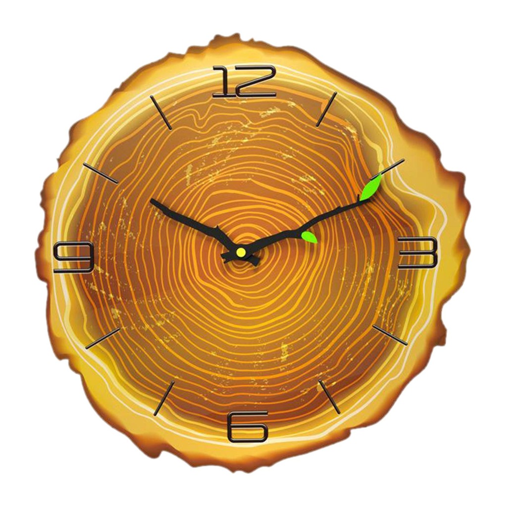 wood grain decor small wall clocks 4 Numbers C - 13540240496 - oficjalne archiwum Allegro