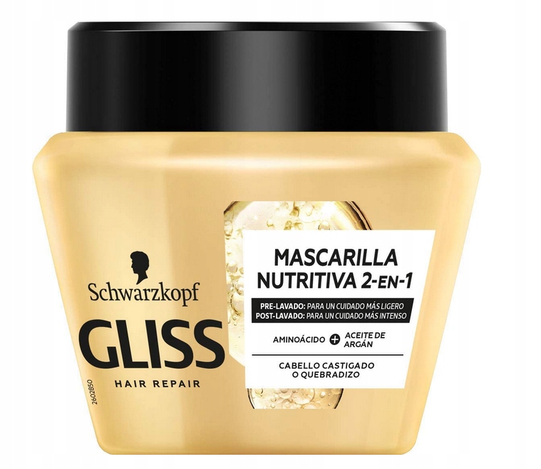SCHWARZKOPF GLISS NUTRITIVA 2IN1 MASKA 300ML CP277 - 13148153544 ...