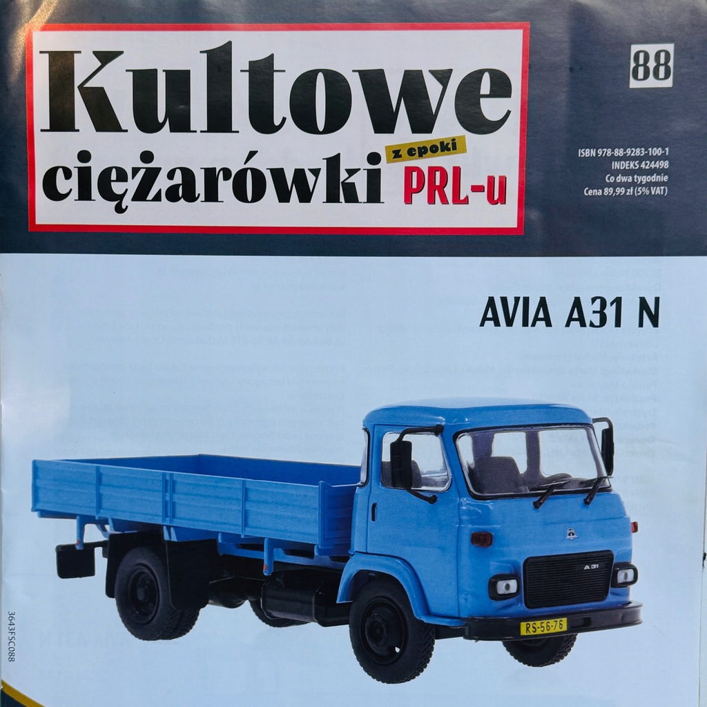 Kultowe Ciężarówki z PRL-u nr 88 Avia A31 N Deagostini SZYBKA WYSYŁKA 1:43 - 16366432116 ...