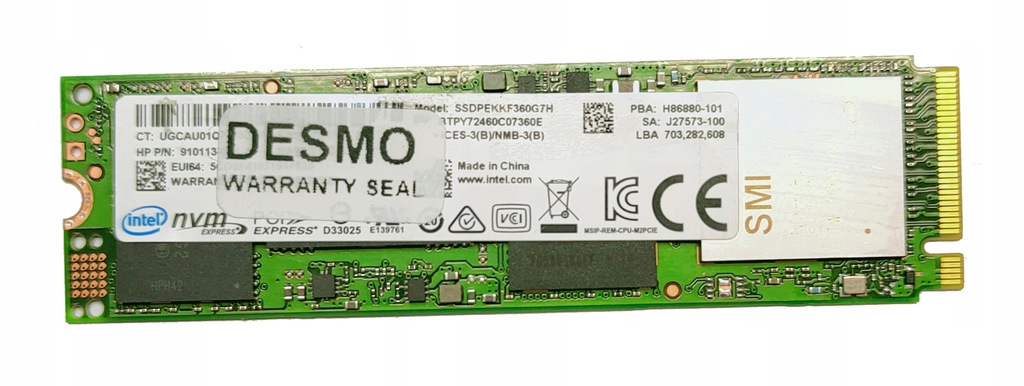 DYSK SSD 360GB INTEL SSDPEKKF360G7H NVMe - 12560197216 - oficjalne ...
