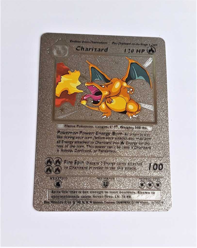 Karta Pokemon Charizard Silver - 12805052610 - oficjalne archiwum Allegro
