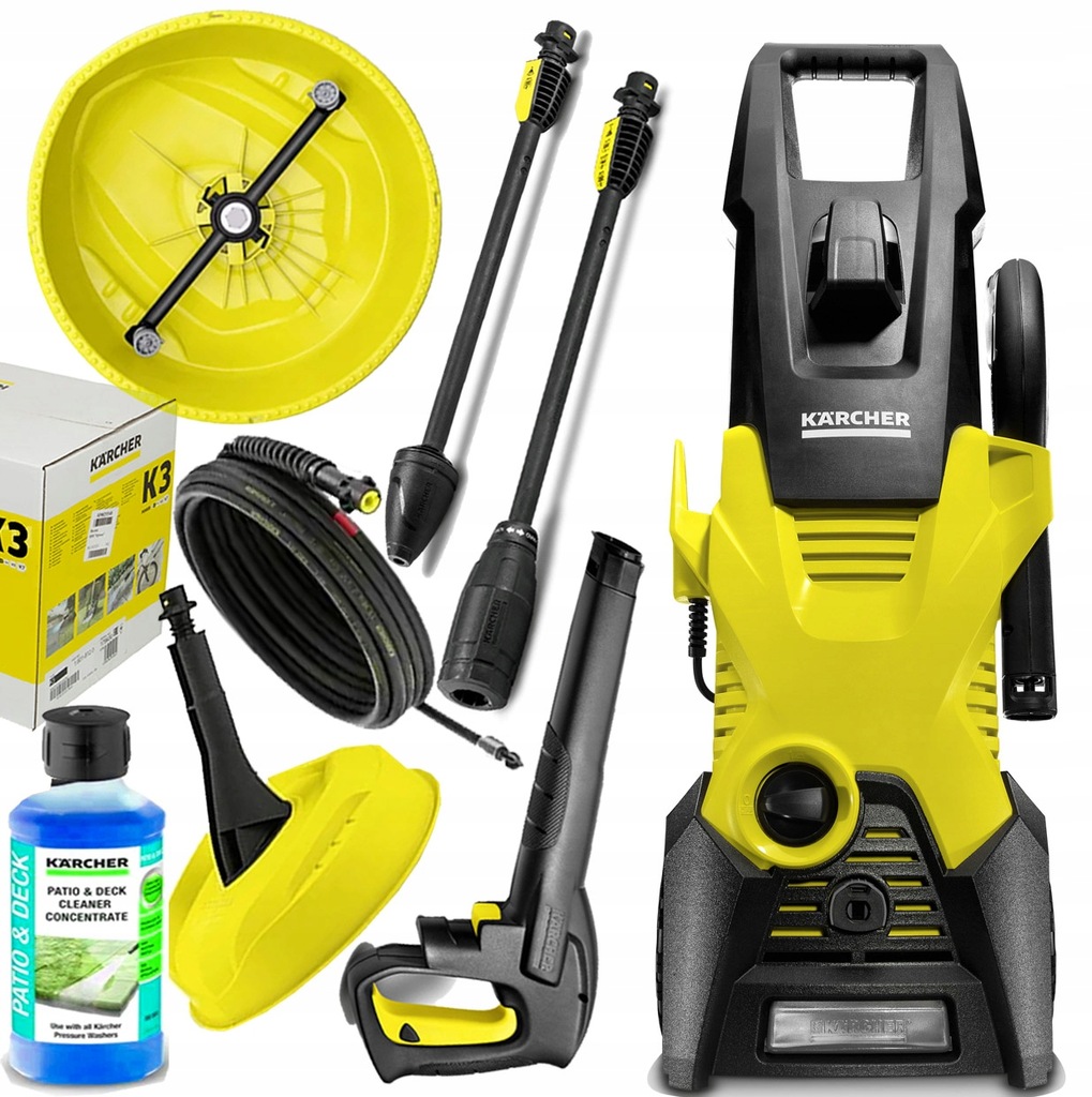 MYJKA CIŚNIENIOWA KARCHER K3 PATIO WĄŻ KANALIZACJI - 12843634895 - oficjalne archiwum Allegro
