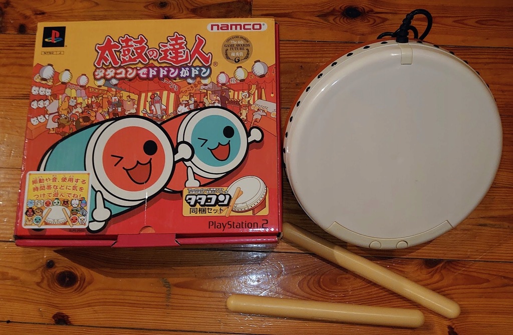 Taiko no Tatsujin Drum Master bębenek PS1 PS2 box - 13008243216 - oficjalne archiwum Allegro