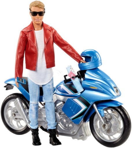 KEN MATTEL CHŁOPAK BARBIE NA MOTORZE MOTOCYKLU - 7374028004 - oficjalne ...
